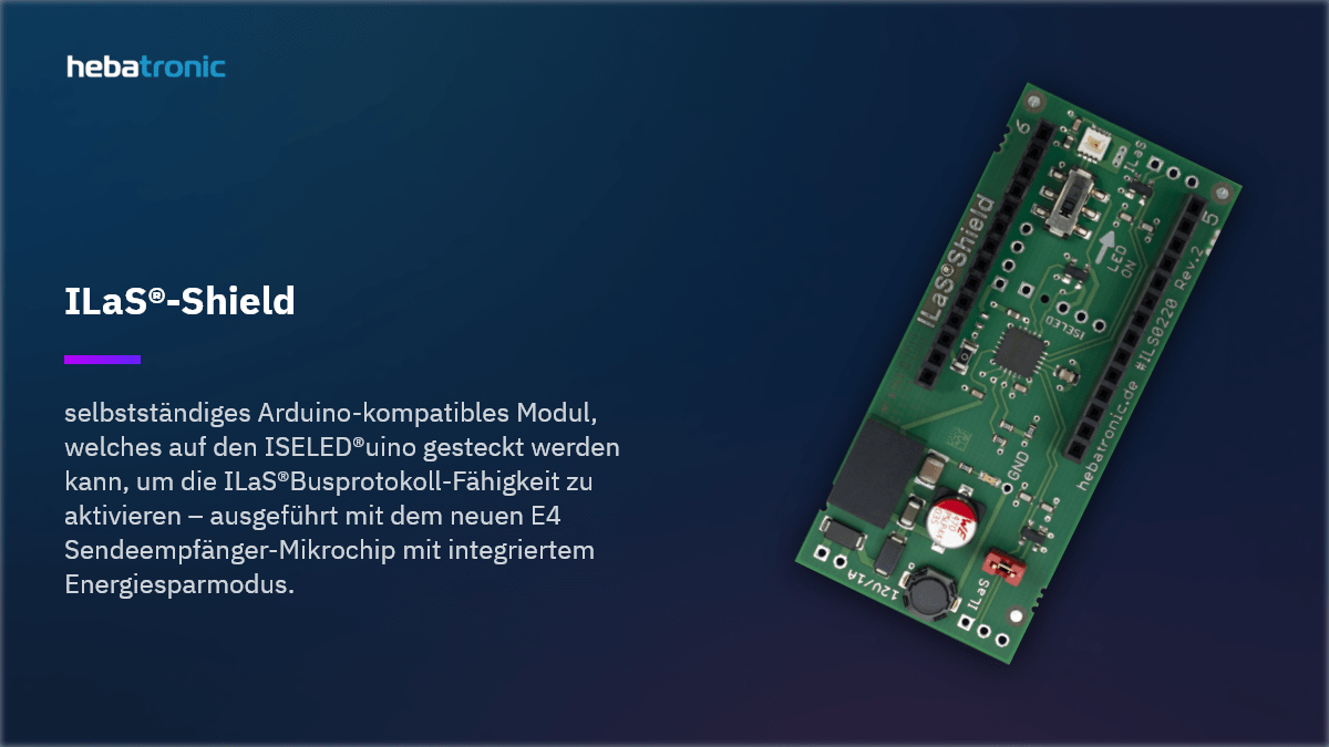 ILaS®-Shield – Arduino-Modul für ILaS®-Busprotokoll
